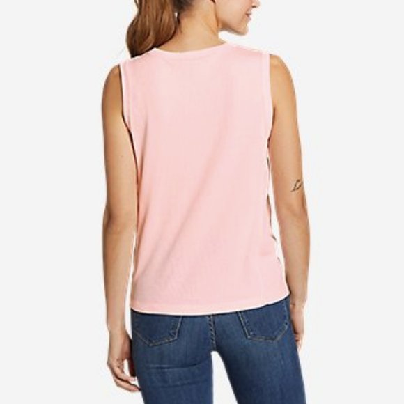 Eddie Bauer | Tops | Eddie Bauer Gate Check Mixedrib Dusty Rose Tank ...